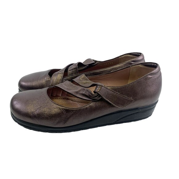 BeautiFeel | Shoes | Beautifeel Pleasure Mary Jane Wedge Soft Metallic ...